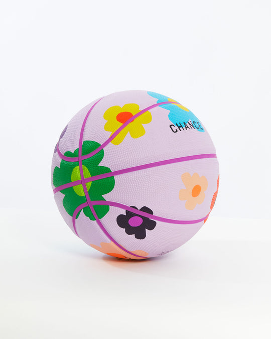 Outdoor Basketball with a Flower Design | Chance
